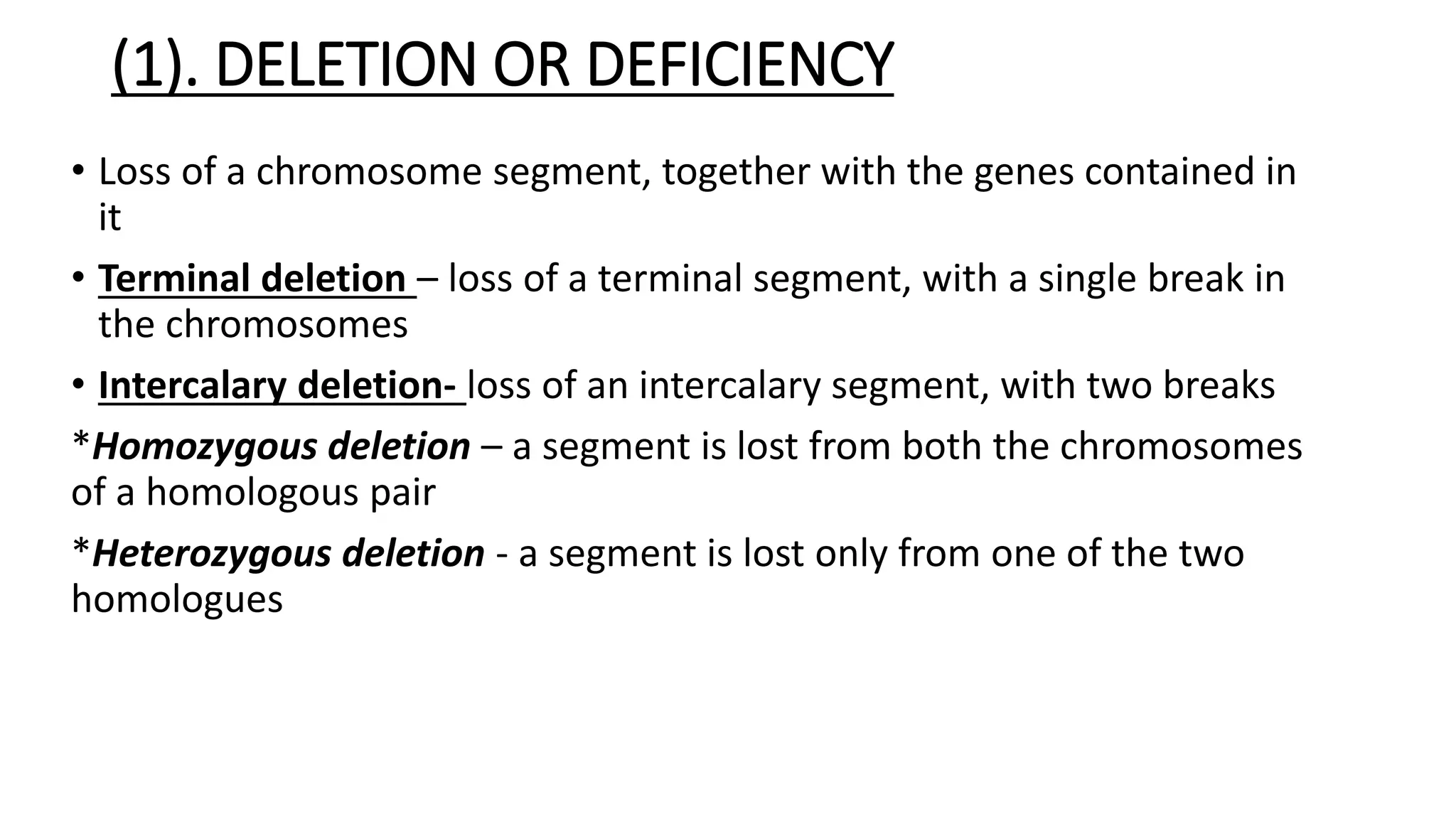 Structural aberrations of chromosomes | PPTX