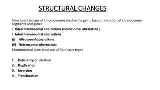 Structural aberrations of chromosomes | PPTX