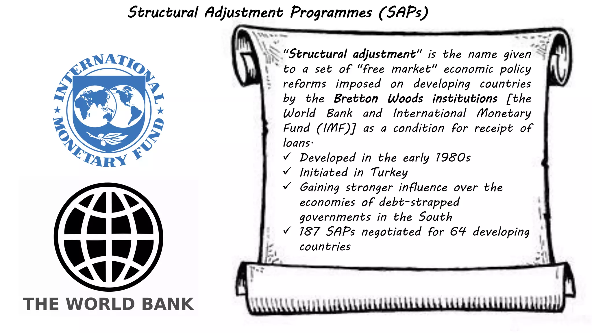 Structural Adjustment Programmes (SAPs) ppt | PDF