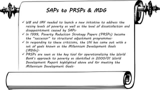 Structural Adjustment Programmes (SAPs) ppt | PDF