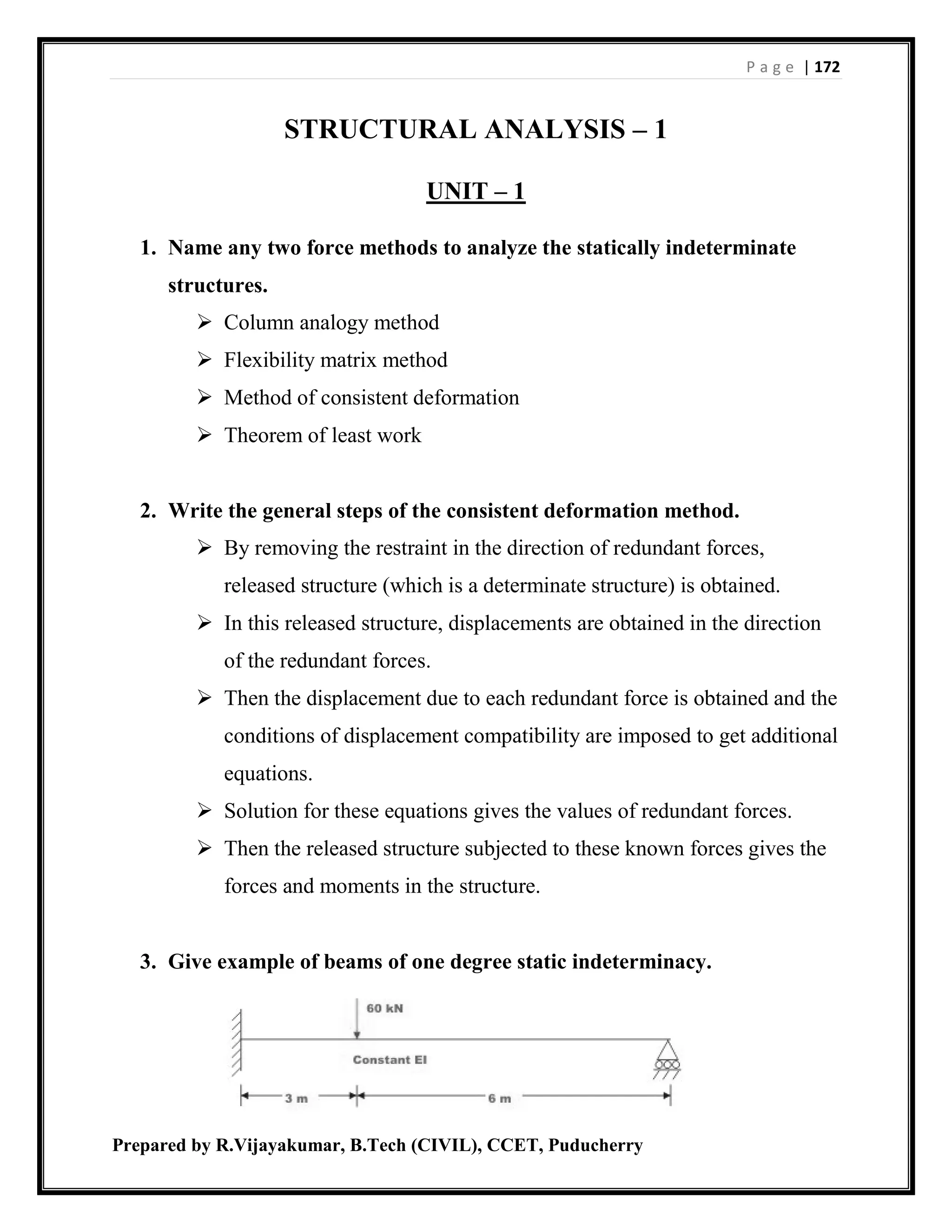 Structural analysis 1 | PDF