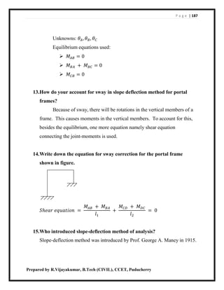 Structural analysis 1 | PDF