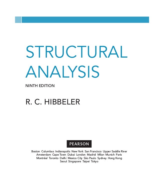 STRUCTURAL ANALYSIS NINTH EDITION R. C. HIBBELER