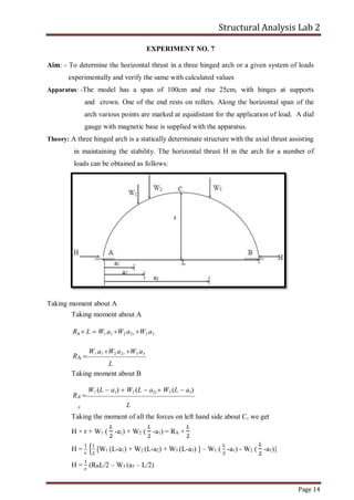 Structural analysis 2 lab manual | PDF