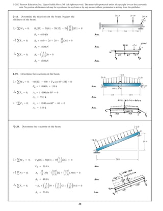 Structural Analysis 8th Edition Solutions Manual | PDF