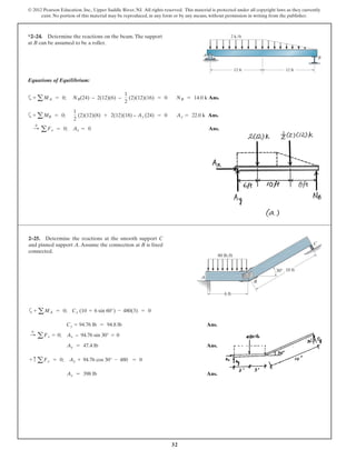Structural Analysis 8th Edition Solutions Manual | PDF