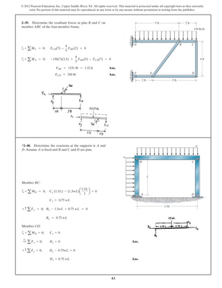 Structural Analysis 8th Edition Solutions Manual | PDF