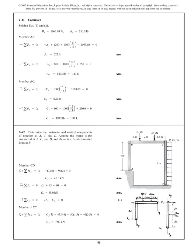 Structural Analysis 8th Edition Solutions Manual | PDF