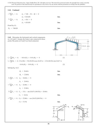 Structural Analysis 8th Edition Solutions Manual | PDF