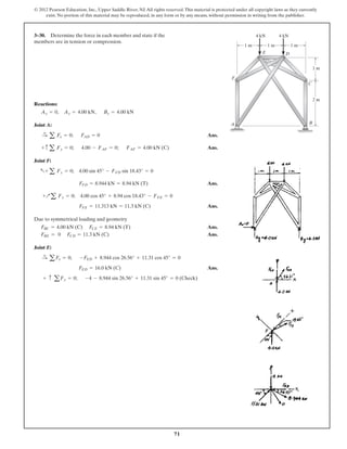 Structural Analysis 8th Edition Solutions Manual | PDF