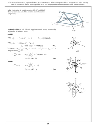 Structural Analysis 8th Edition Solutions Manual | PDF