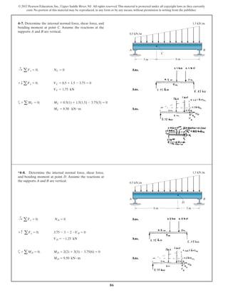 Structural Analysis 8th Edition Solutions Manual | PDF