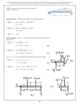 Structural Analysis 8th Edition Solutions Manual | PDF