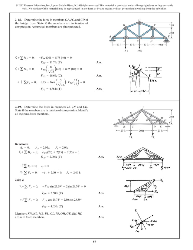 Structural Analysis 8th Edition Solutions Manual