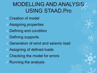 Structural analysis and design of multi storey ppt | PPTX