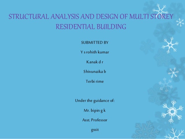 Structural Analysis And Design Of Multi Storey Ppt