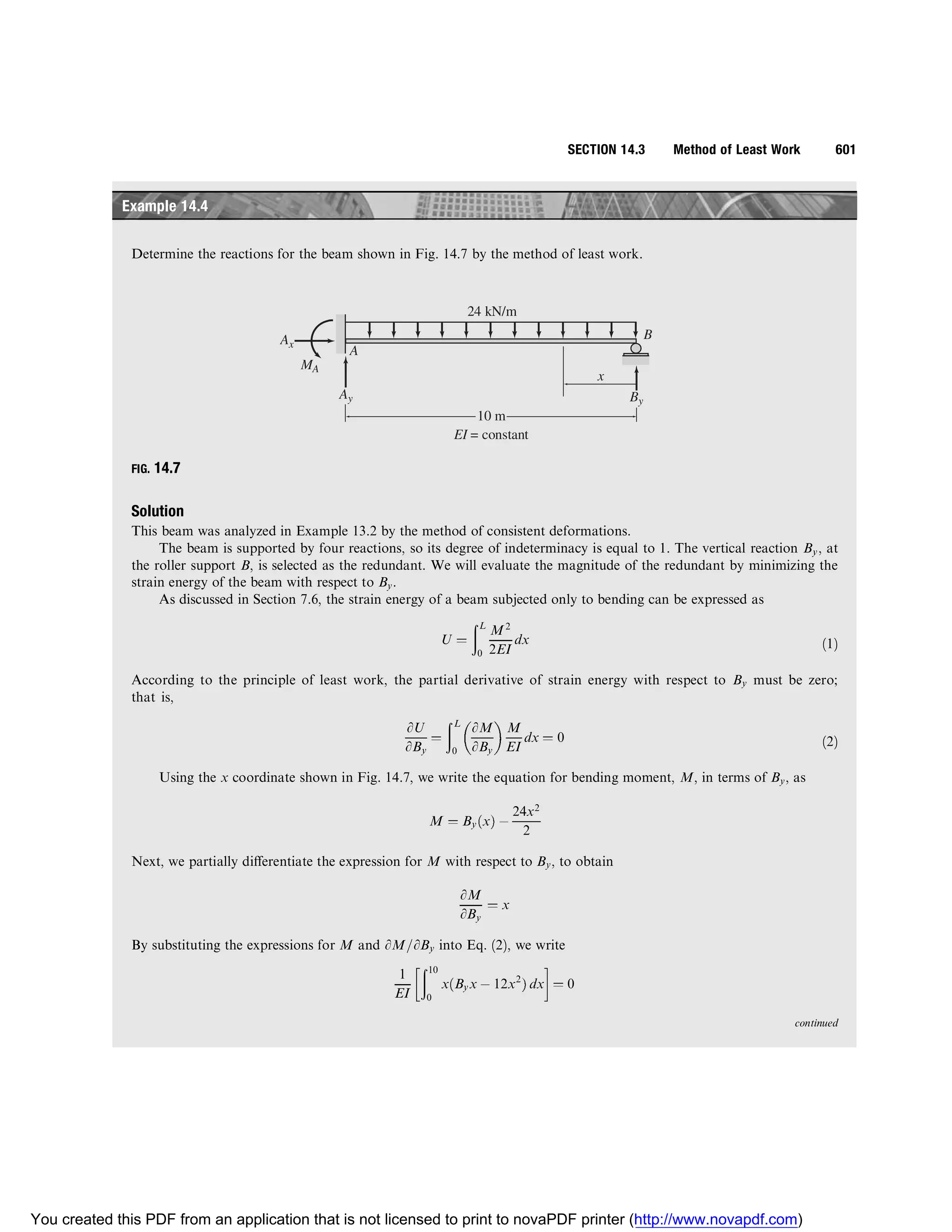 Three-Moment Equation and the Method of Least Work :Structural analysis ...