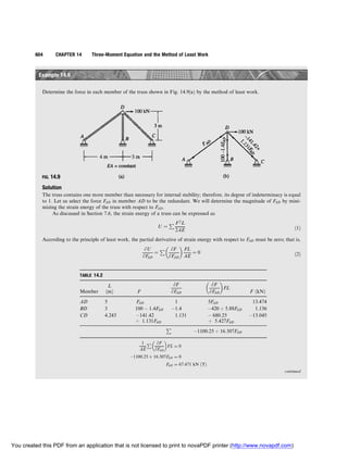 Three-Moment Equation and the Method of Least Work :Structural analysis ...