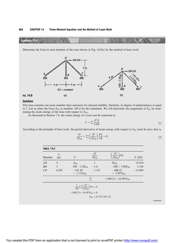 Three-Moment Equation and the Method of Least Work :Structural analysis ...