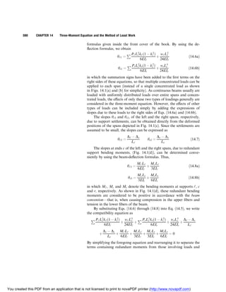 Three-Moment Equation and the Method of Least Work :Structural analysis ...