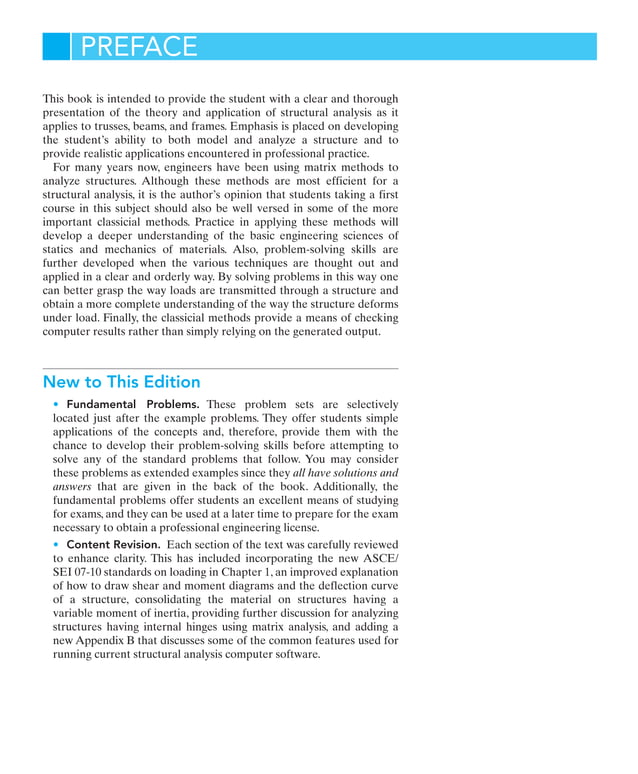 Structural Analysis, Hibbeler, 8th ed Textbook | PDF