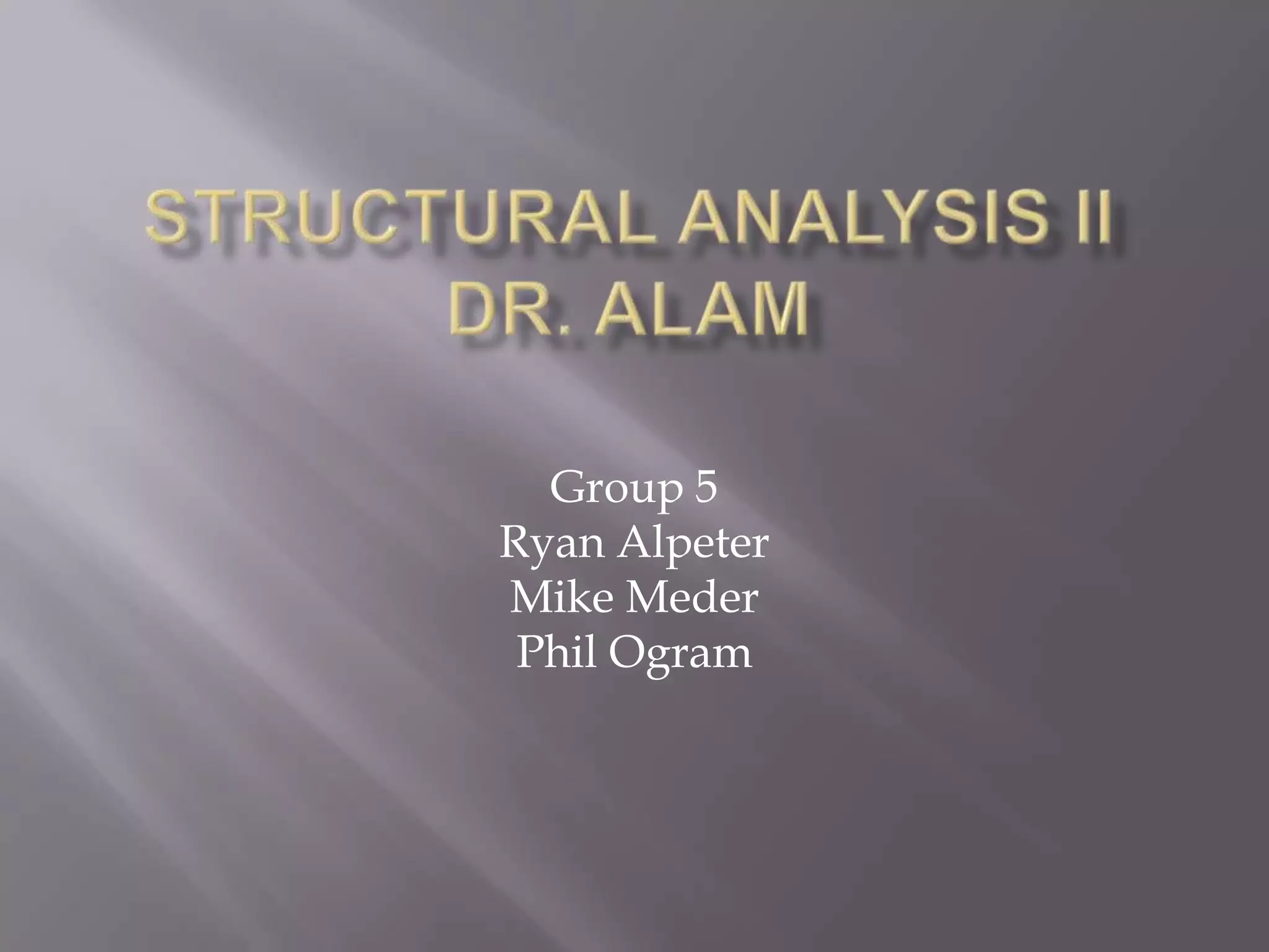 Structural Analysis II | PPTX