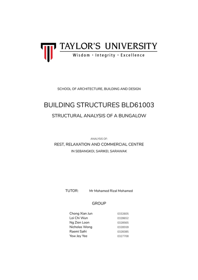 Building Structure : Structural analysis of a bungalow | PDF