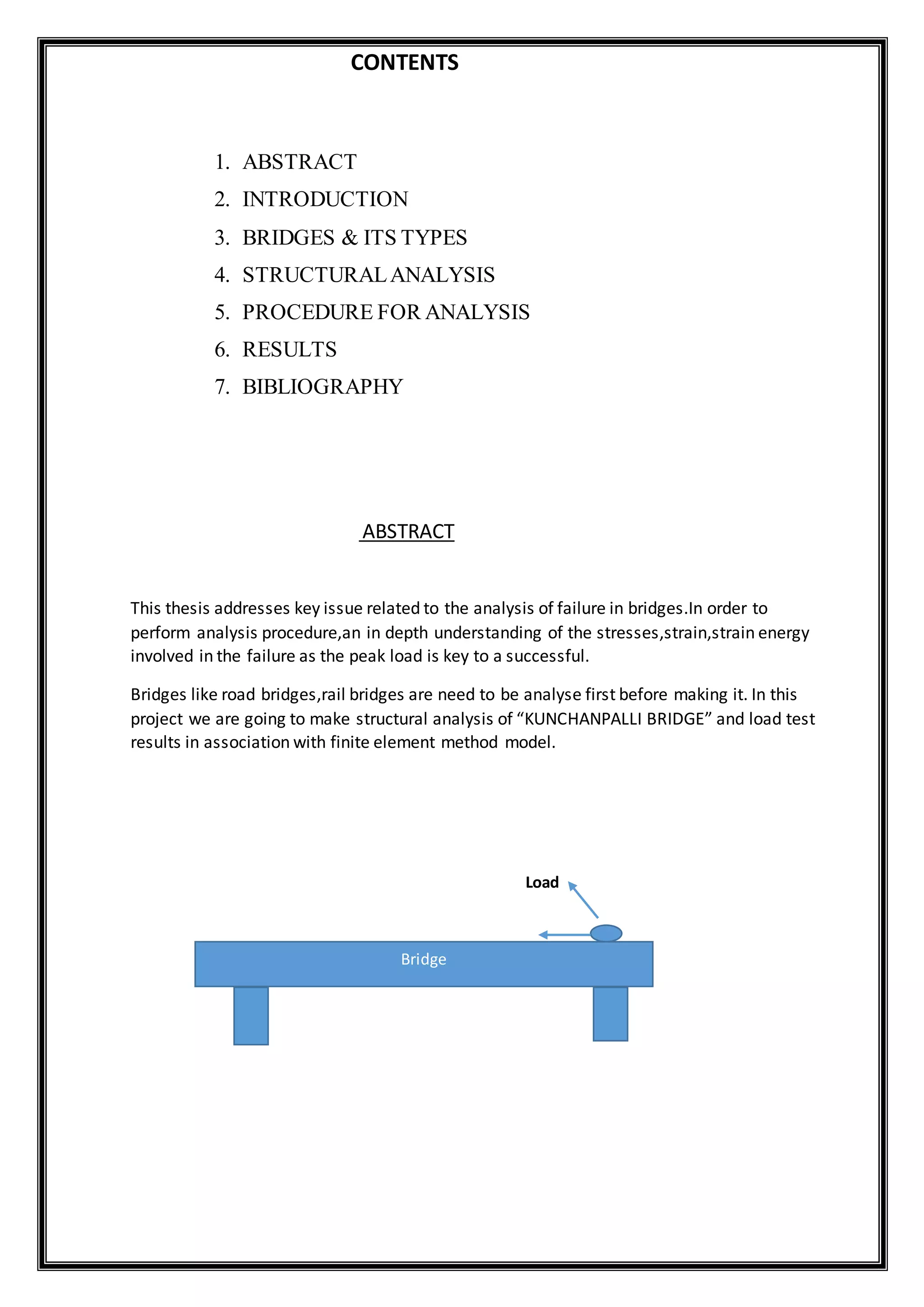 Structural analysis of a road bridge using ansys | DOCX