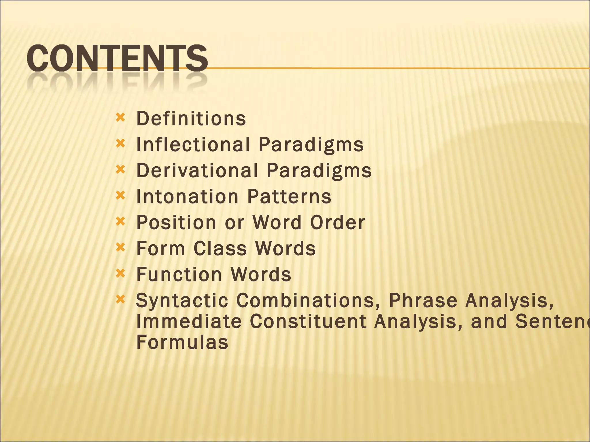 Structural analysis of english syntax | PPT | Homework and Study | Education