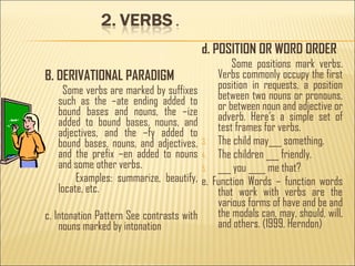 Structural analysis of english syntax | PPT | Homework and Study ...