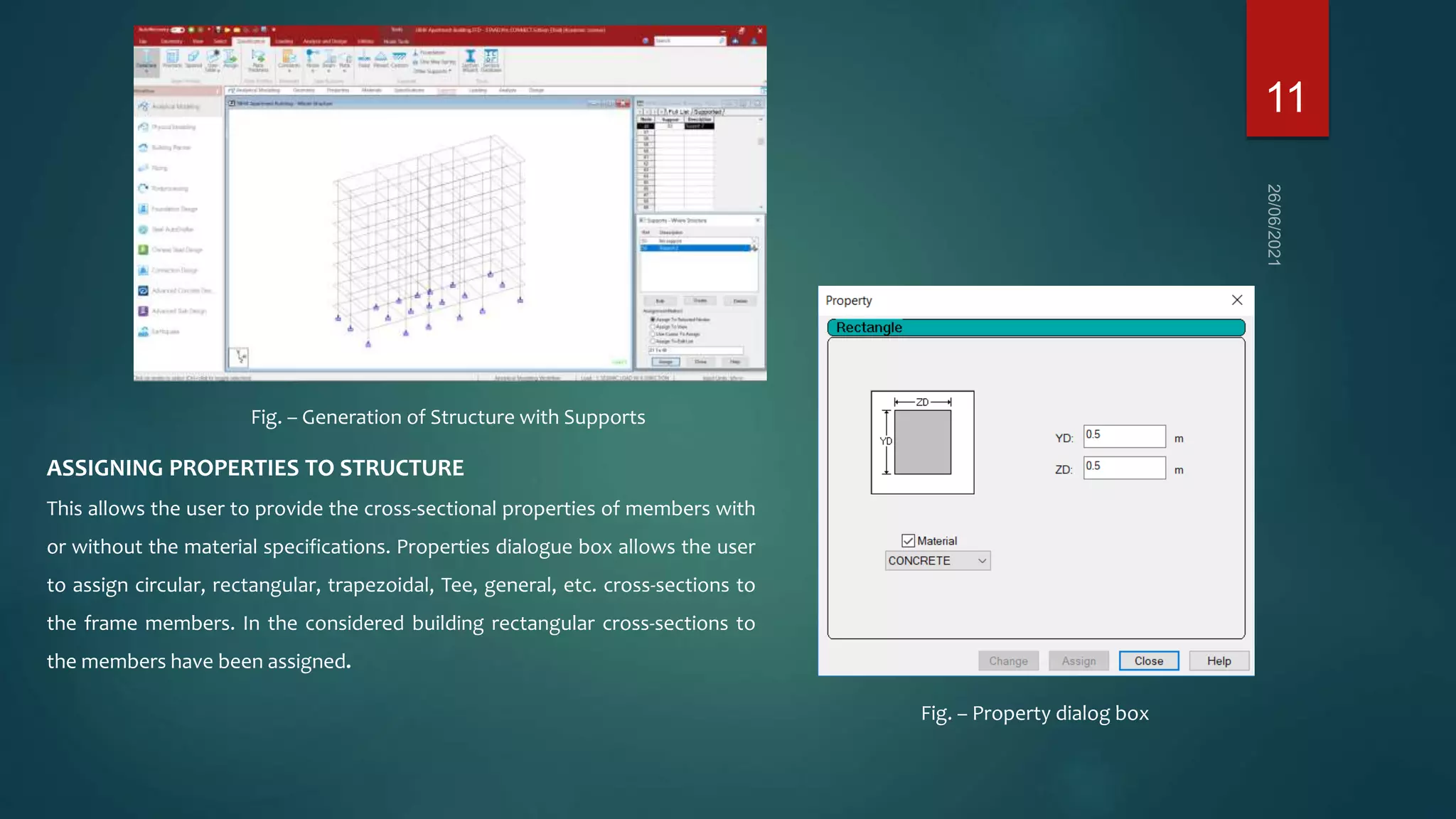 Structural anaysis and design of g + 5 storey building using bentley stadd pro software | PPTX