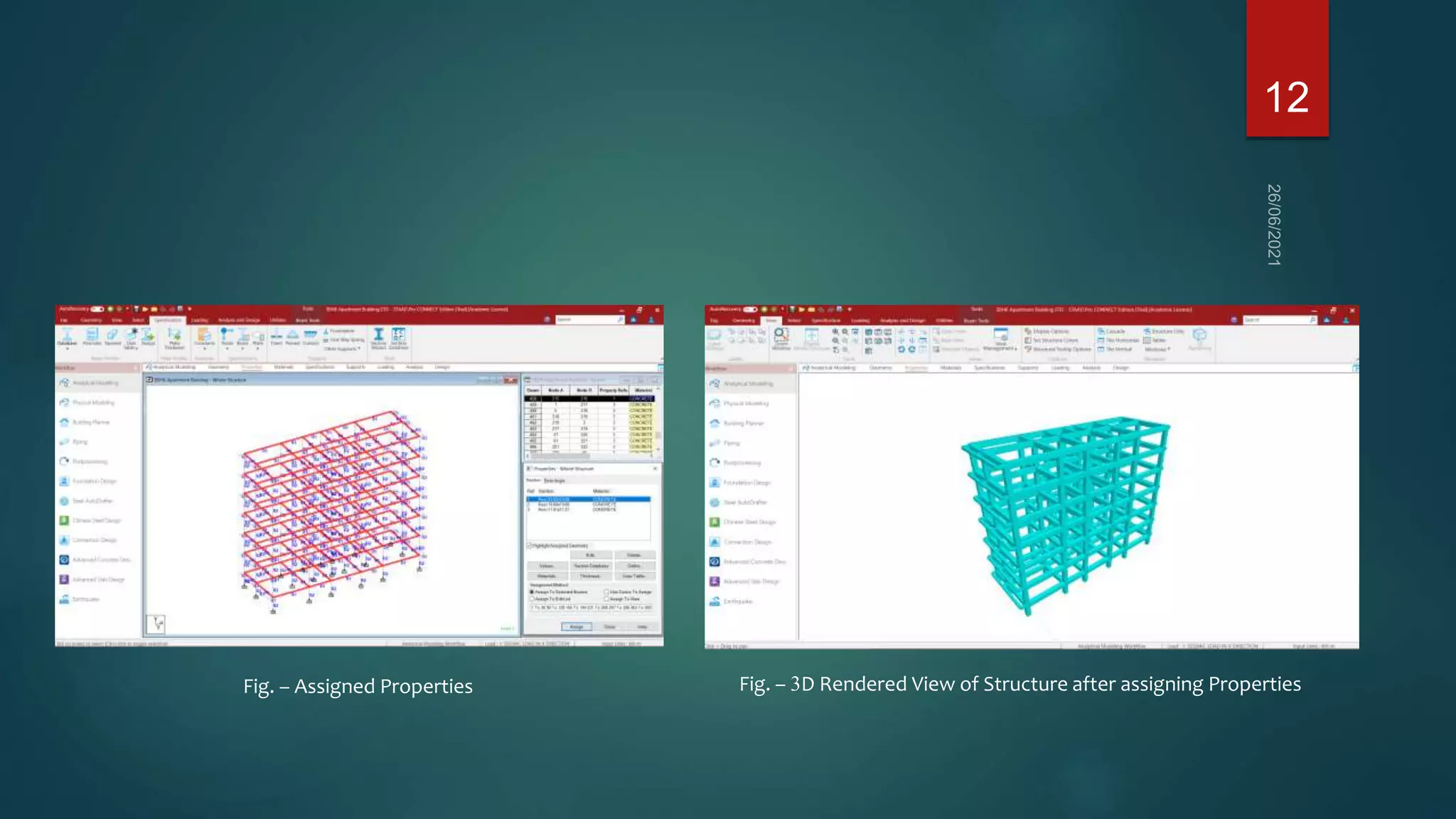 Structural anaysis and design of g + 5 storey building using bentley stadd pro software | PPTX