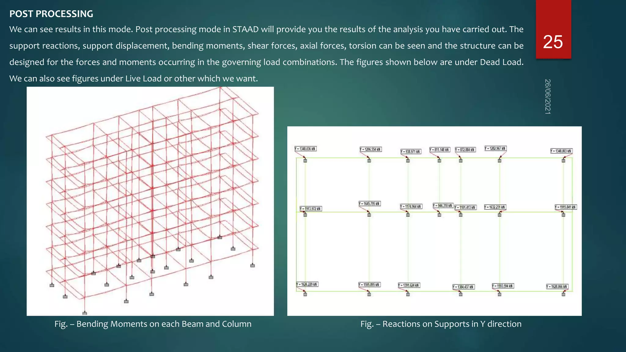 Structural anaysis and design of g + 5 storey building using bentley stadd pro software | PPTX