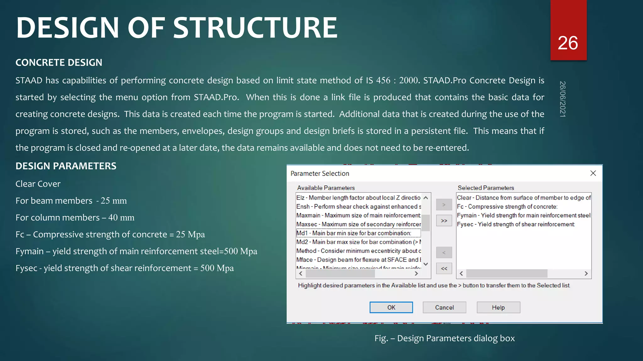 Structural anaysis and design of g + 5 storey building using bentley ...
