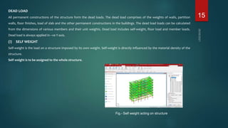 Structural anaysis and design of g + 5 storey building using bentley stadd pro software | PPTX