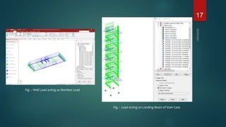 Structural anaysis and design of g + 5 storey building using bentley stadd pro software | PPTX