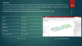 Structural anaysis and design of g + 5 storey building using bentley stadd pro software | PPTX