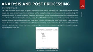 Structural anaysis and design of g + 5 storey building using bentley ...