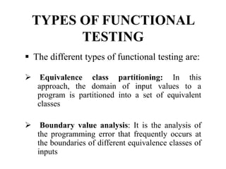 Structural and functional testing | PPTX