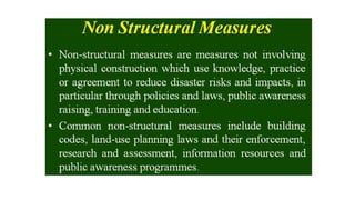 Structural and non structural measures - Disaster Management | PPTX