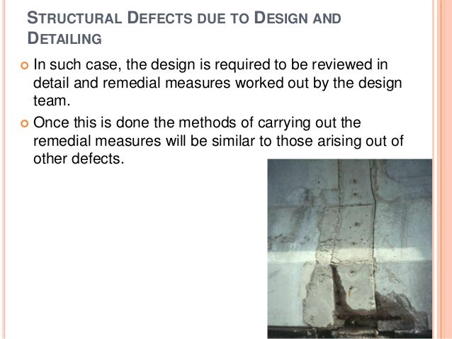 Structural And Non Structural Defects In Concrete Structures