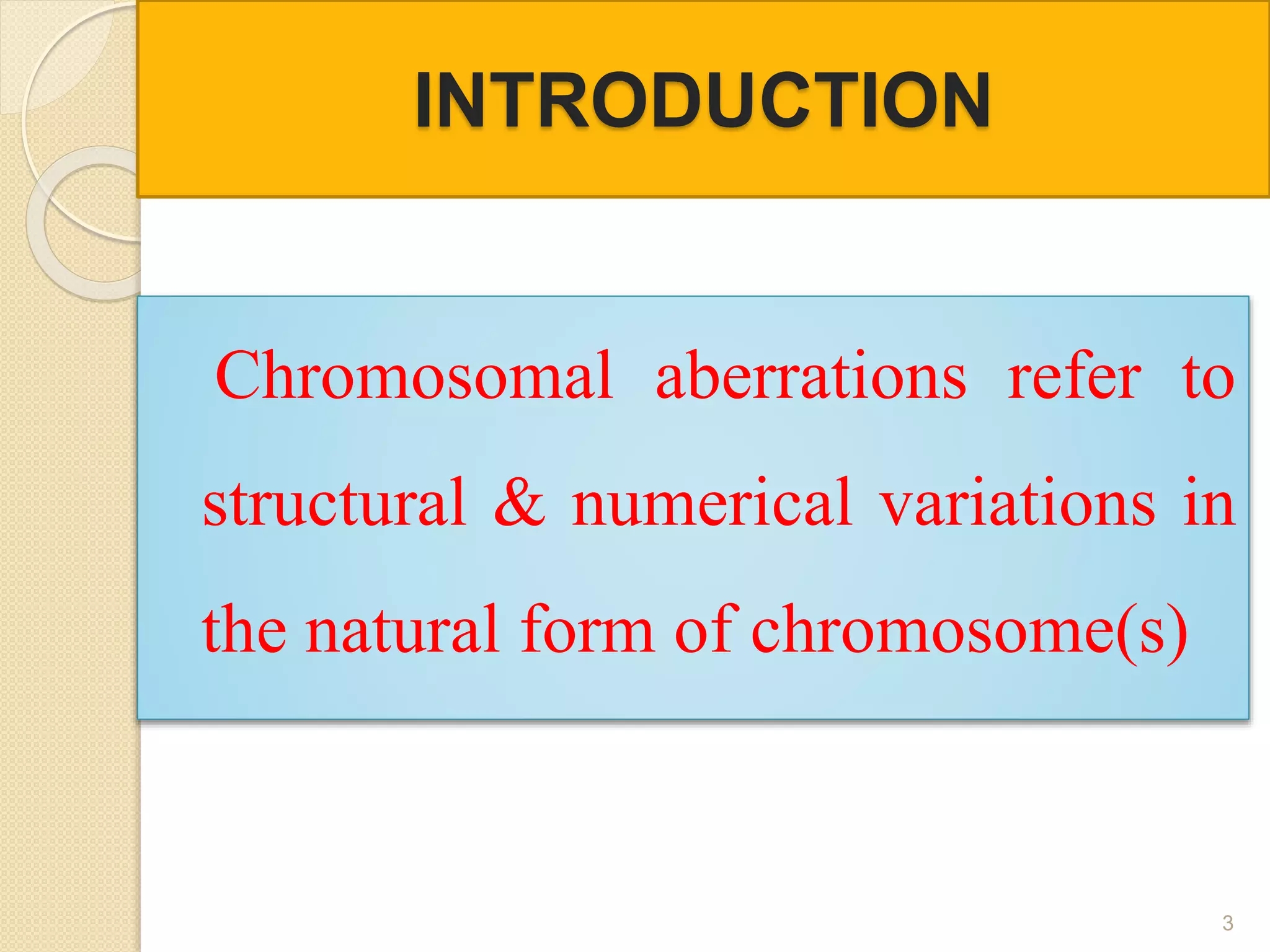 Structural and numerical chromosomal abberations | PPTX