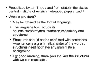 Structural approach | POT