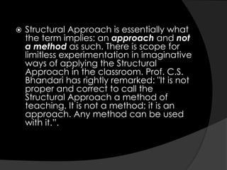 TKT couse - Structural approach | PPTX