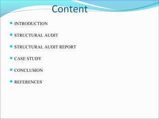 Structural audit | PPT