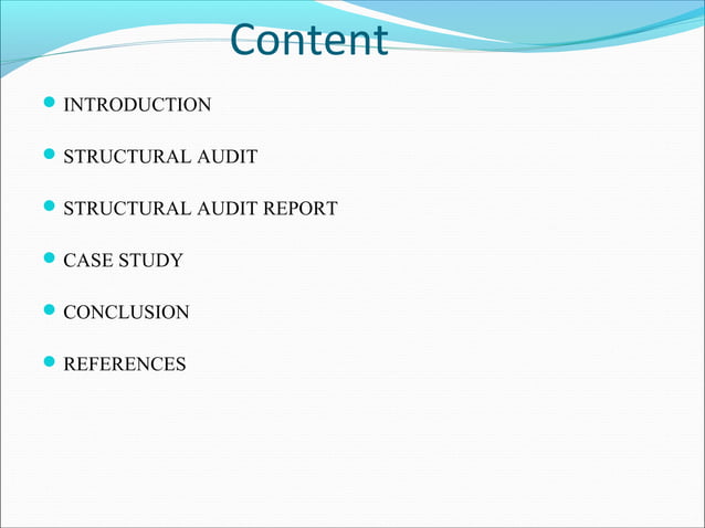 Structural audit | PPT