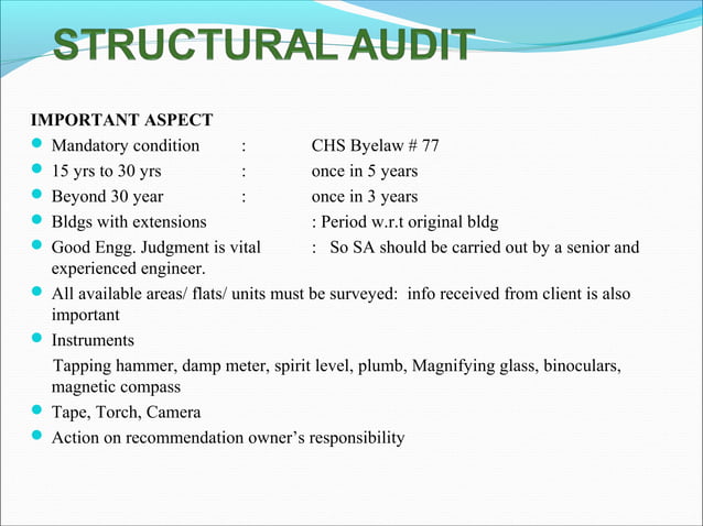 Structural audit | PPT