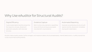 Structural Audit Commercial Properties Assessment with eAuditor Audits & Inspections | PDF