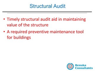 The Whys, The Hows of Structural Audit of Buildings | PPTX