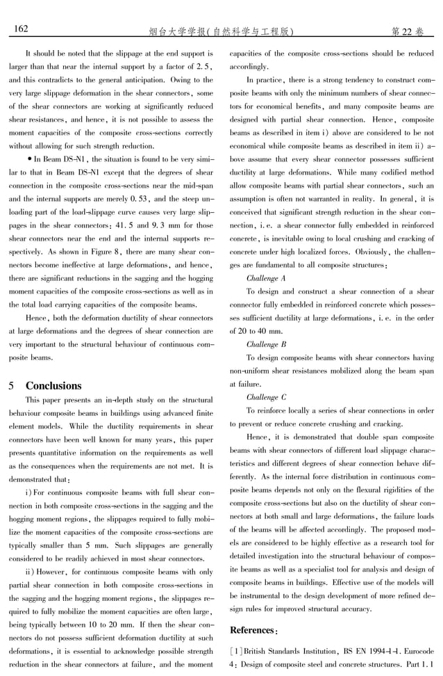 Structural Behaviour Of Continuous Composite Beams With Deformable